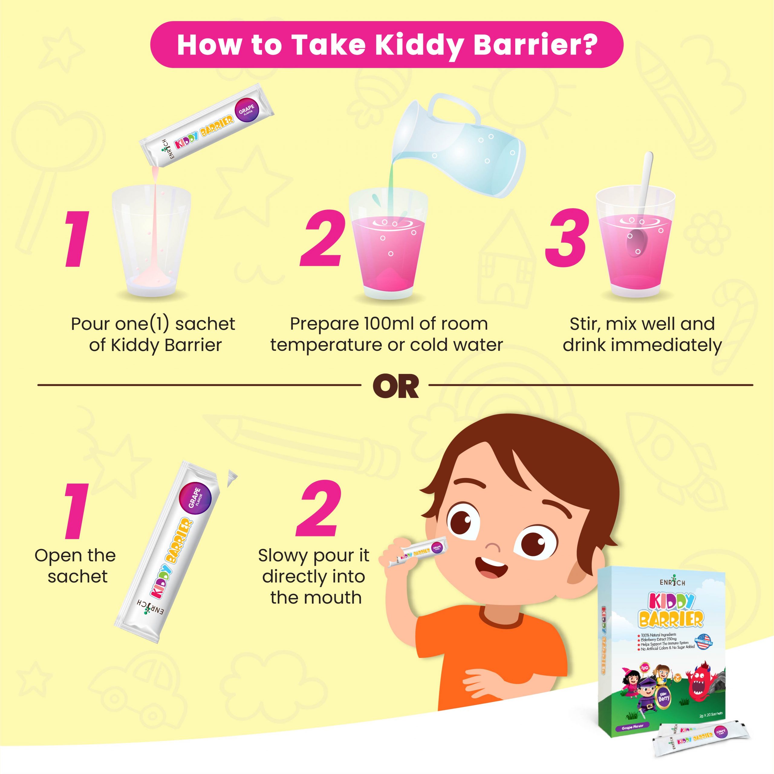 KIDDY BARRIER (20'S x 2G) - MGI Wellness